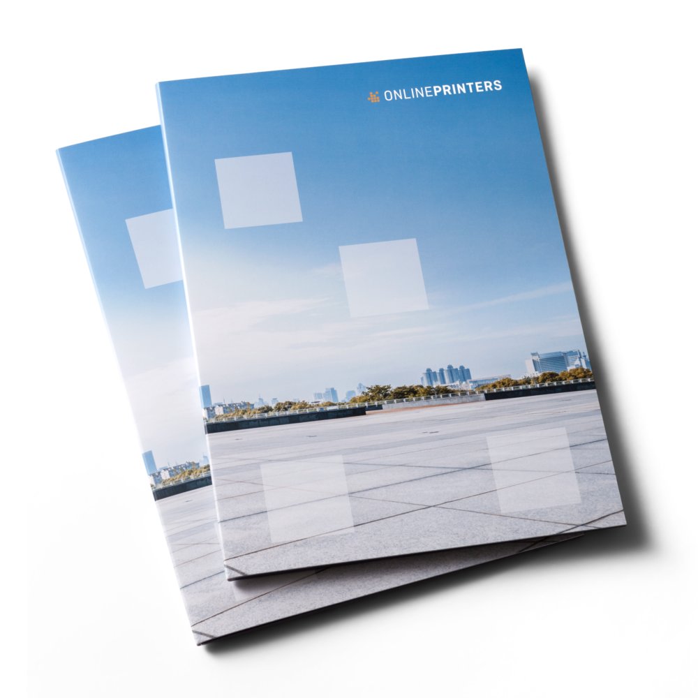 Presentatiemappen met gelijmde flappen rechts en links, A4, twee ...