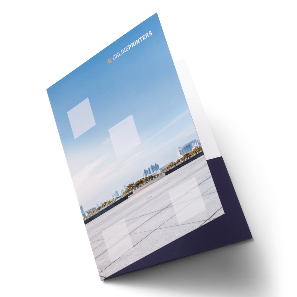 Presentatiemappen met gelijmde flappen rechts en links, A4, twee ...