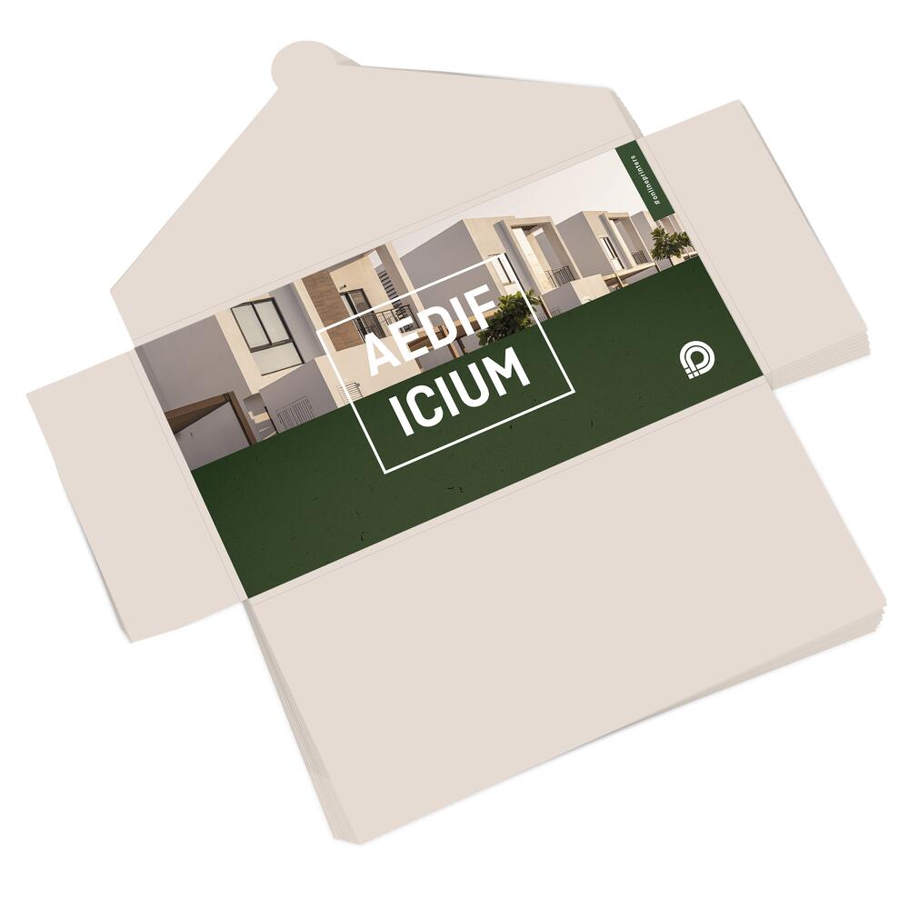 Presentatiemappen met sluitlip Enkelzijdig bedrukt voor 105x210mm