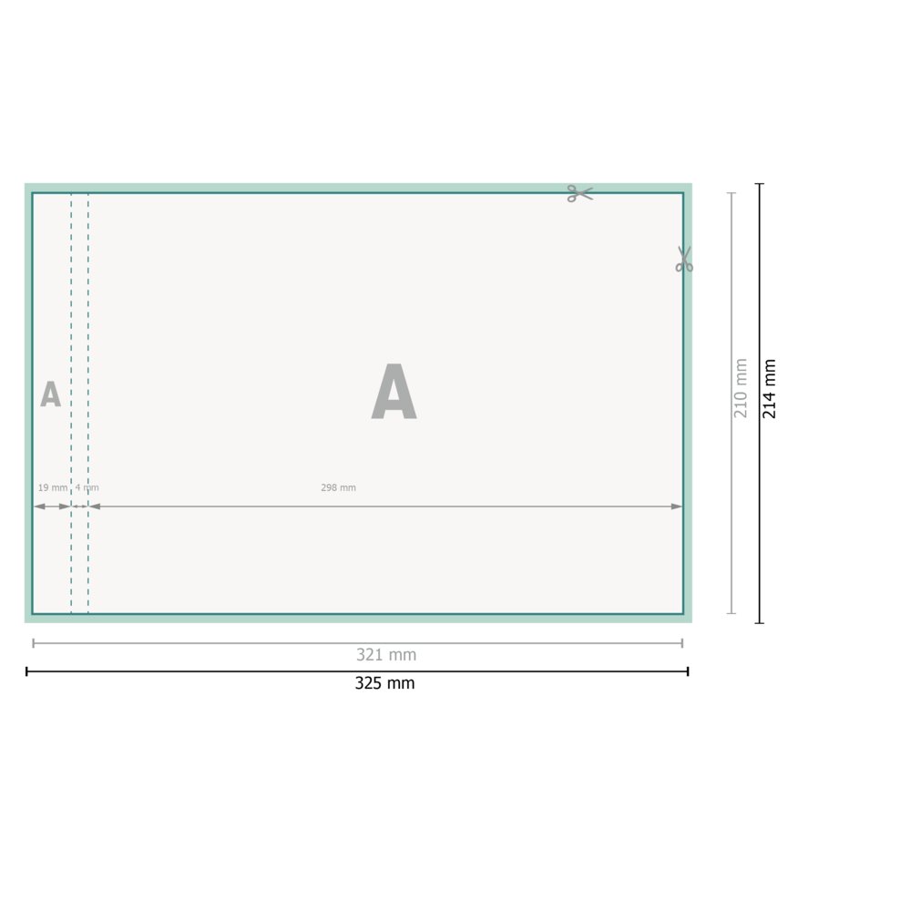 Blokken met cover, A4, liggend formaat, A4 bij Onlineprinters