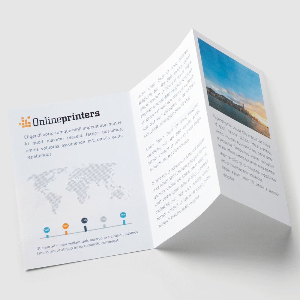 Folders staand formaat A5 drukken - Gratis verzending