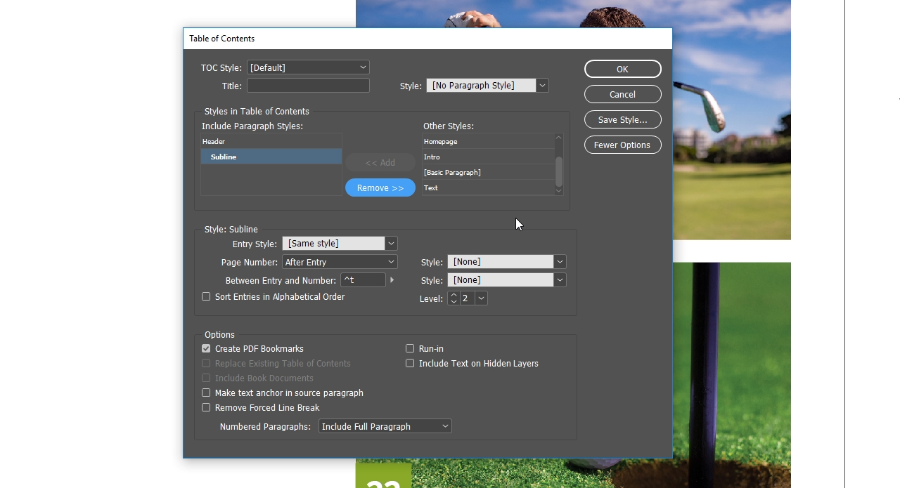 InDesign: inhoudsopgave maken en bijwerken – Tutorial
